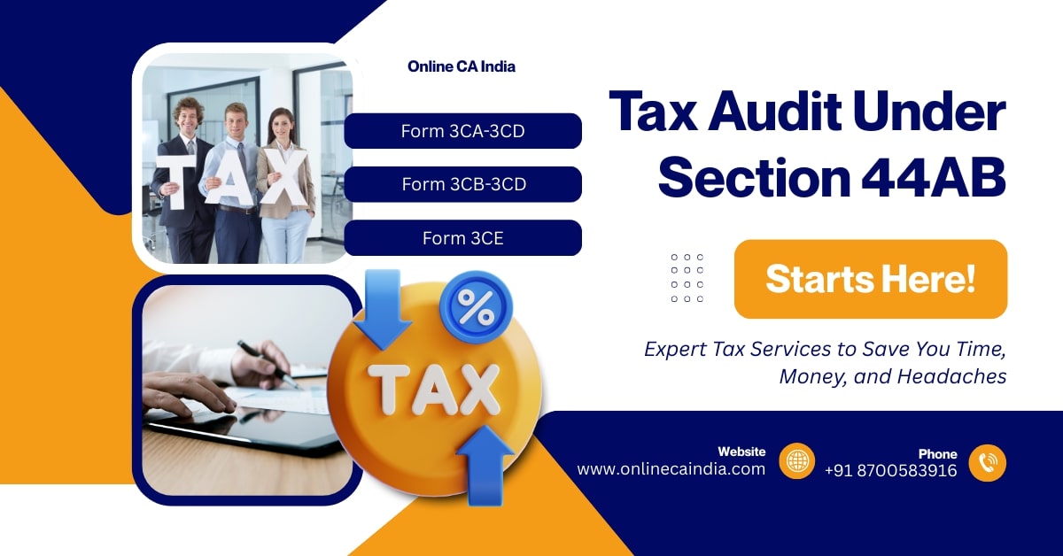 Tax Audit » Online CA India