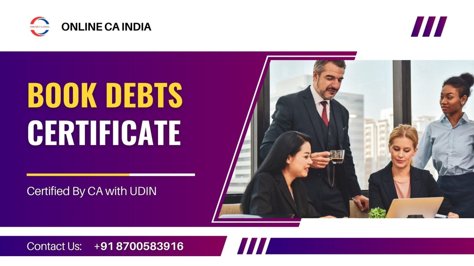 Book Debt Certificate » Online CA India
